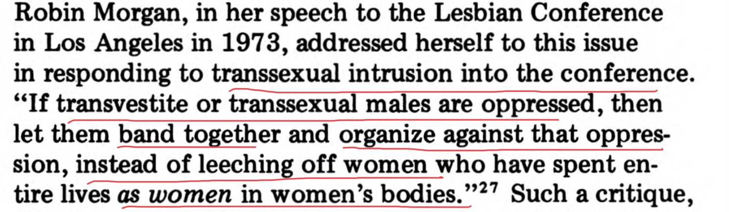 Janice Raymond: Transsexual Empire 5 – @STILLTish. Gender Abolition